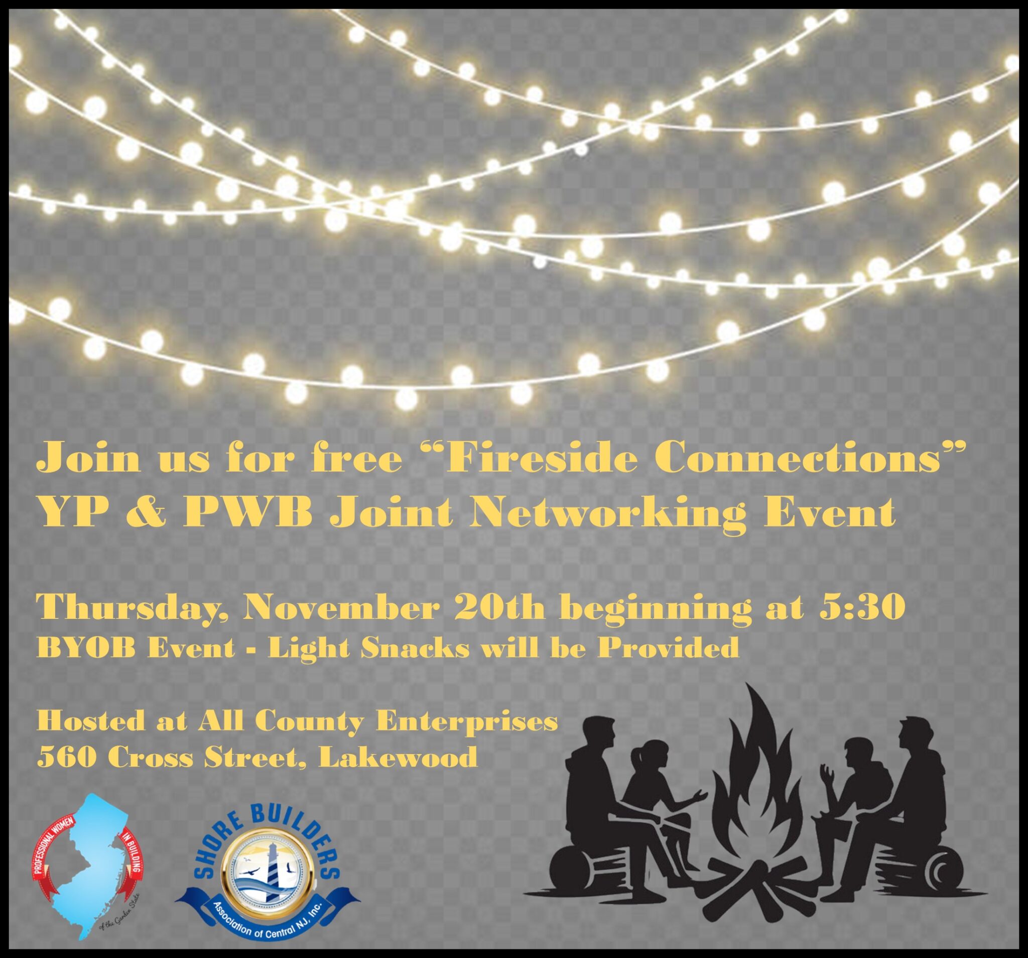 PWB/YP Networking Happy Hour - Fireside Connections | Shore Builders ...